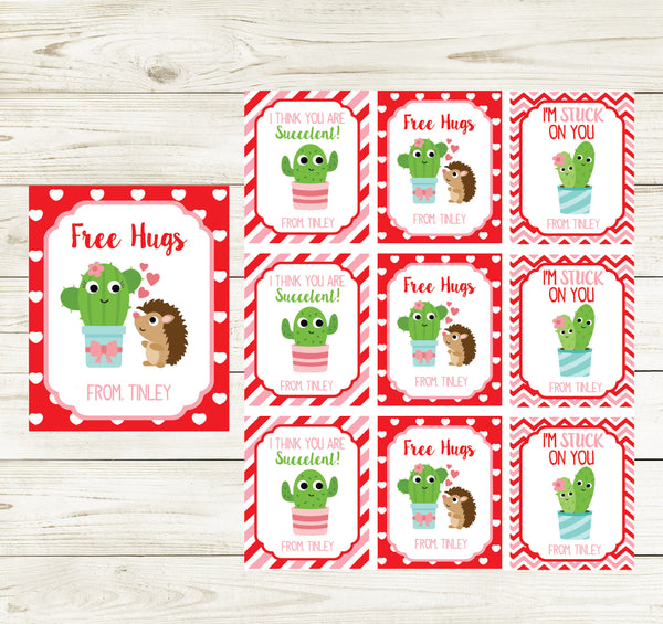 CACTUS LOVE VALENTINE'S DAY PRINTABLE CARDS – Partyinapinch