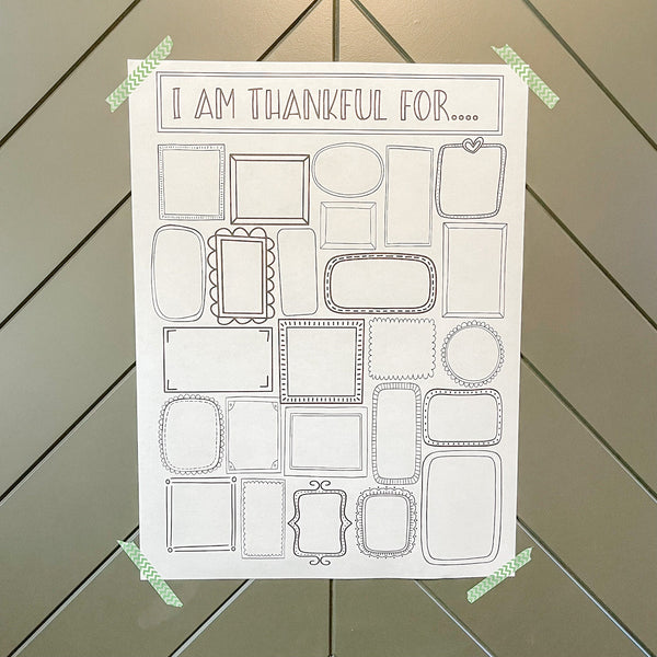 I Am Thankful for... Poster, Thanksgiving Countdown Poster, Thankful C ...
