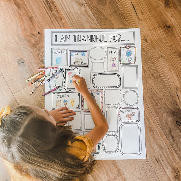 PRINTABLE I Am Thankful for... Poster, Thanksgiving Countdown Poster ...