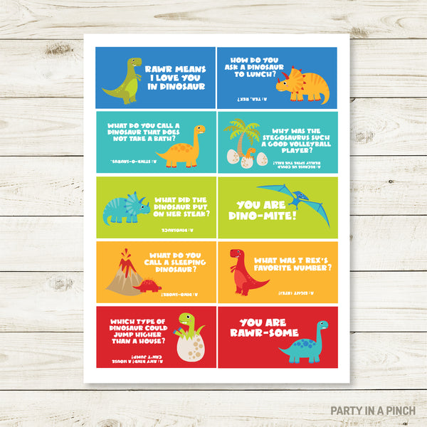 Dinosaur Lunchbox Stickers| Lunch Notes – Partyinapinch