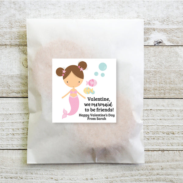 We Mermaid to be Friends - Mermaid Valentine's Day Sticker Set 2.5"| P ...