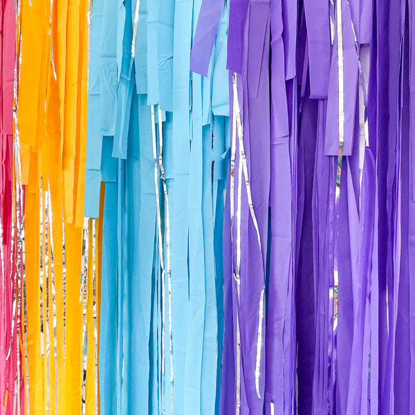 Tropical Fringe Streamer Backdrop| Summer Party – Partyinapinch