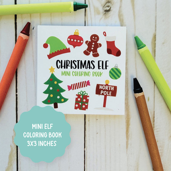 Mini Christmas Elf Coloring Book| Christmas Party (Copy) – Partyinapinch