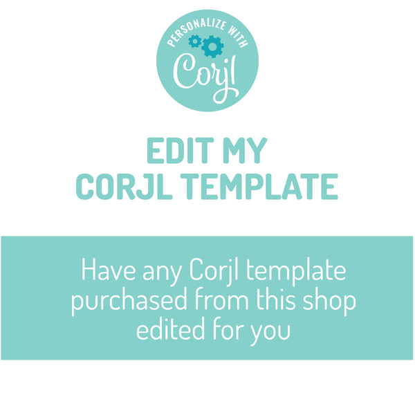 Edit my Template Service, Corjl Template Editing - ADD-ON – Partyinapinch