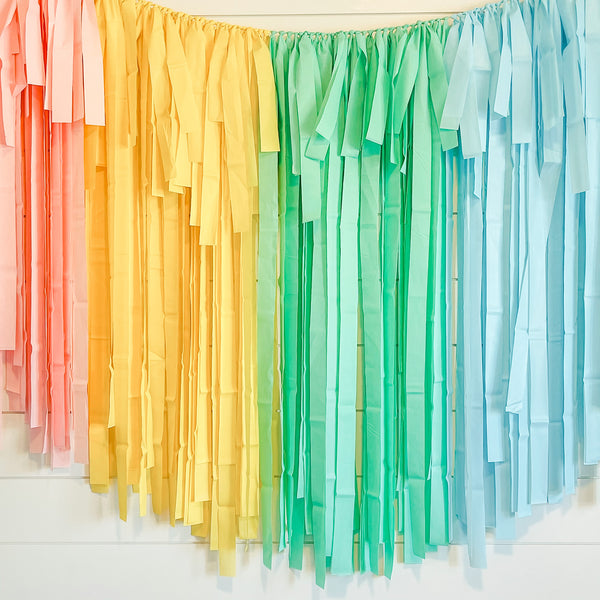 Custom Fringe Streamer Backdrop – Partyinapinch