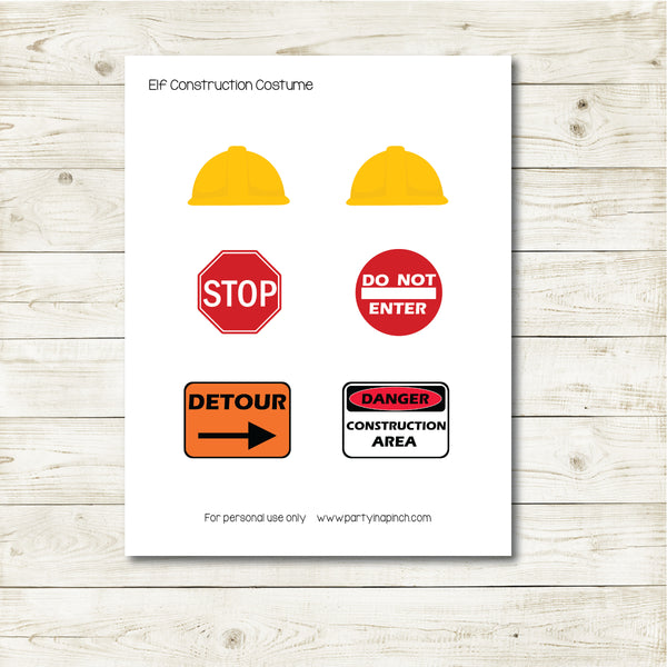 Christmas Elf Construction Kit, Elf Printable, Instant Download ...