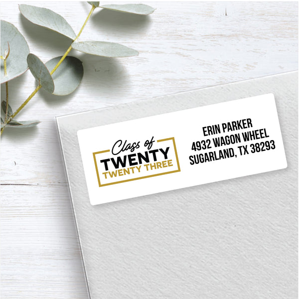 Class of Twenty Twenty Three - Custom Graduation Address Labels ...